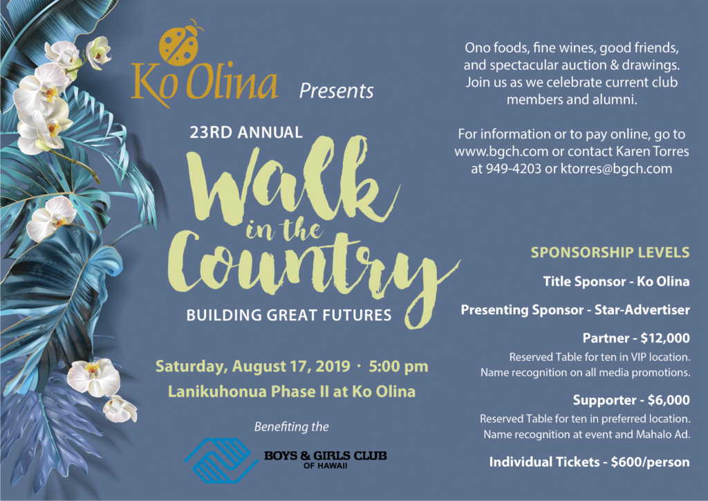 BGCH Walk in the Country - Boys & Girls Club Of Hawaii